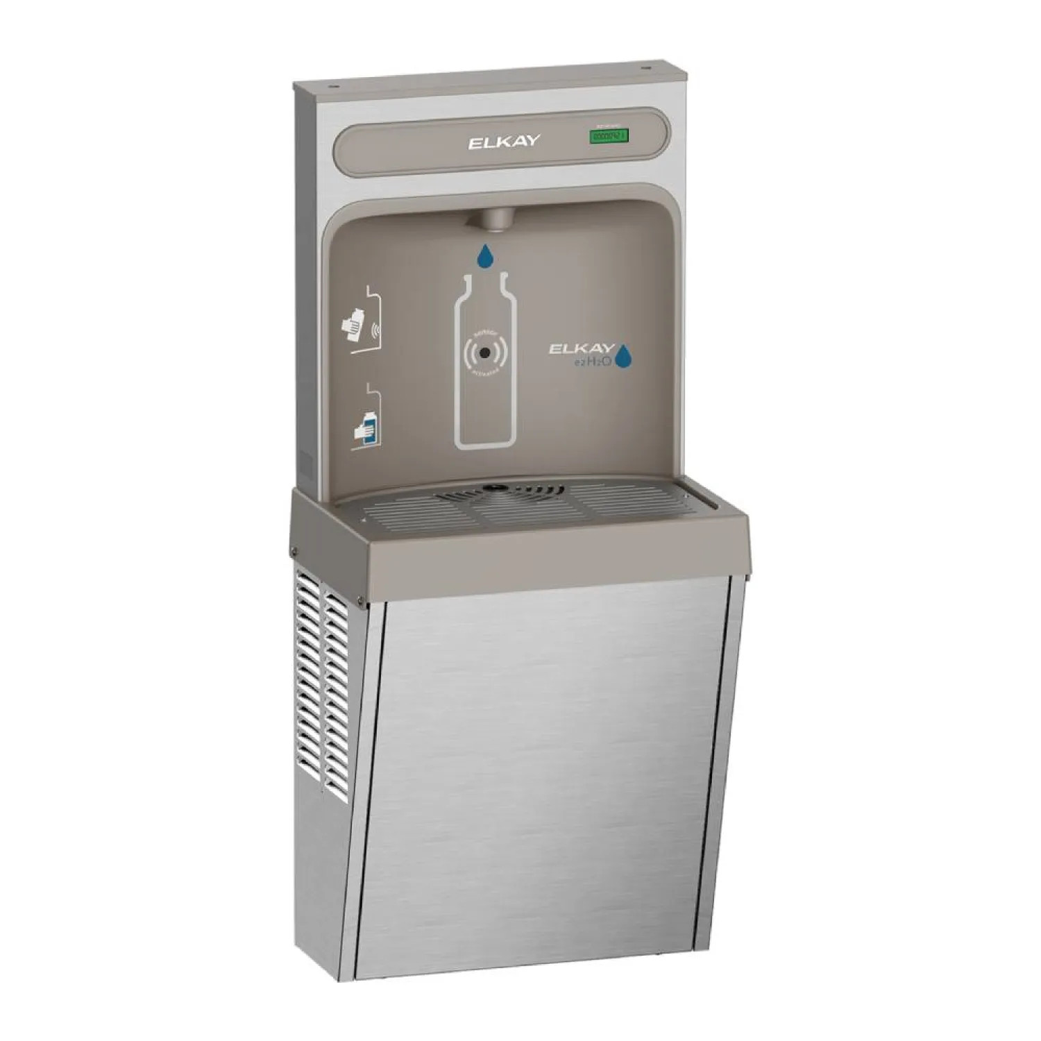 Elkay EZ8WSSSMC ezH2O 8GPH Refrigerated Bottle Filling Station, Non ...