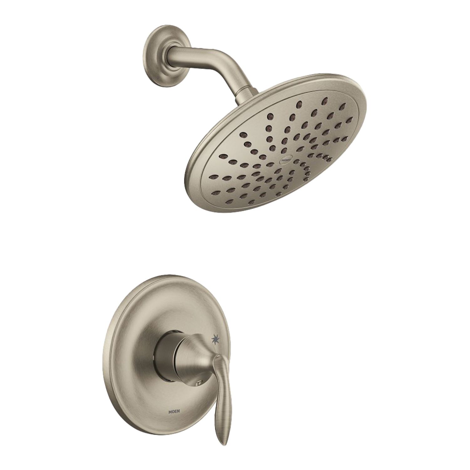 Moen Eva M-Core 2-Series Single-Handle Shower Faucet with 8" Rainshower ...