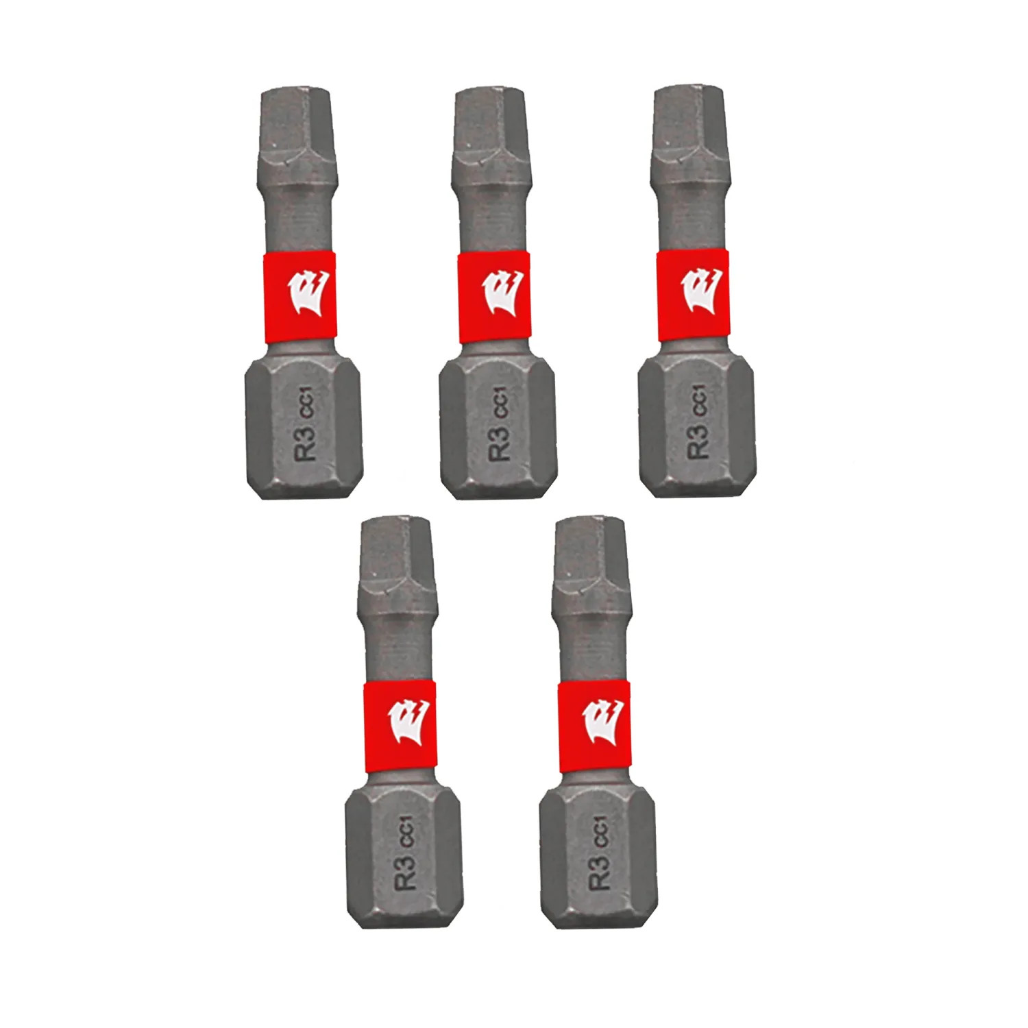 Diablo 5-Pack 1" #3 Square Drive Bits, SQ3, 1/4" Hex Shank - DSQ31P5