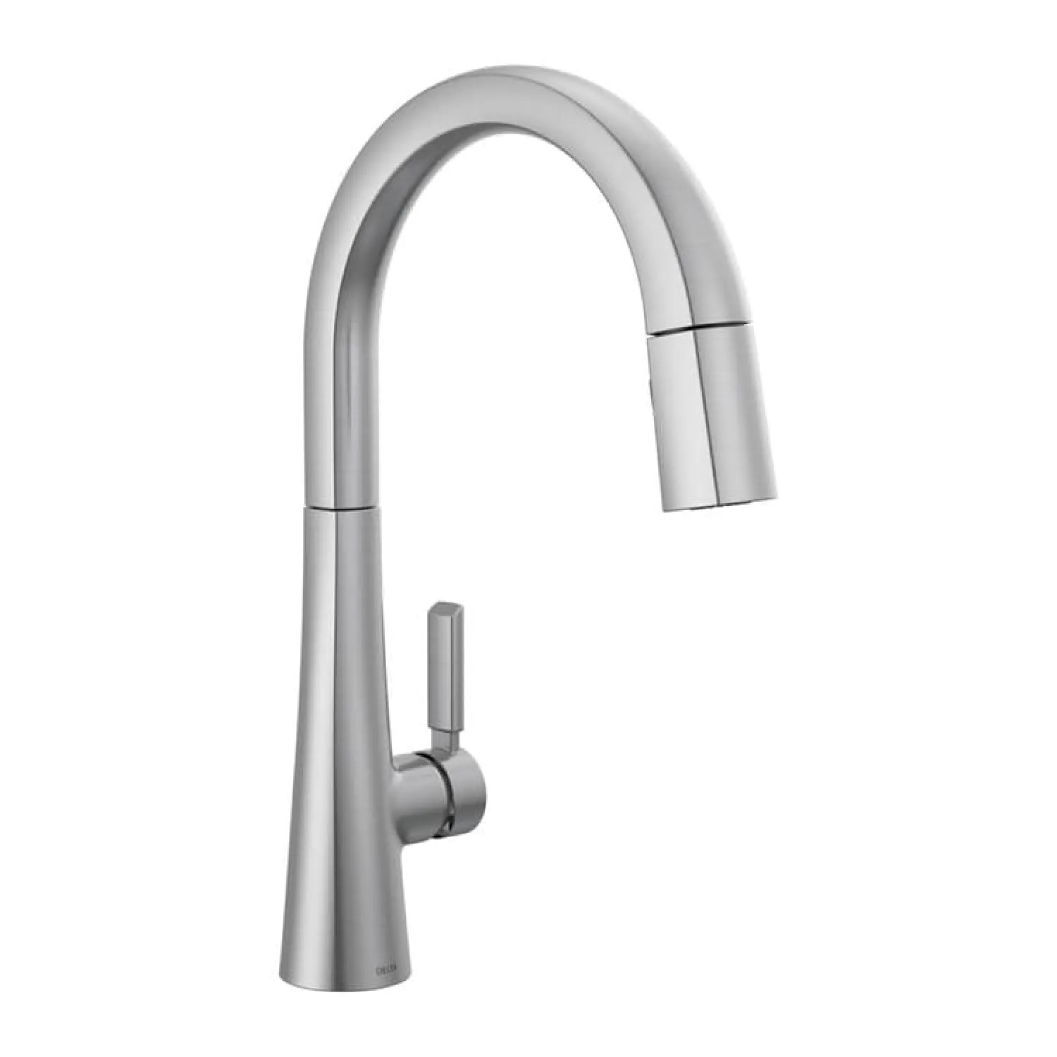 Delta Monrovia Single Handle Pull-Down Kitchen Faucet, Lumicoat Arctic ...
