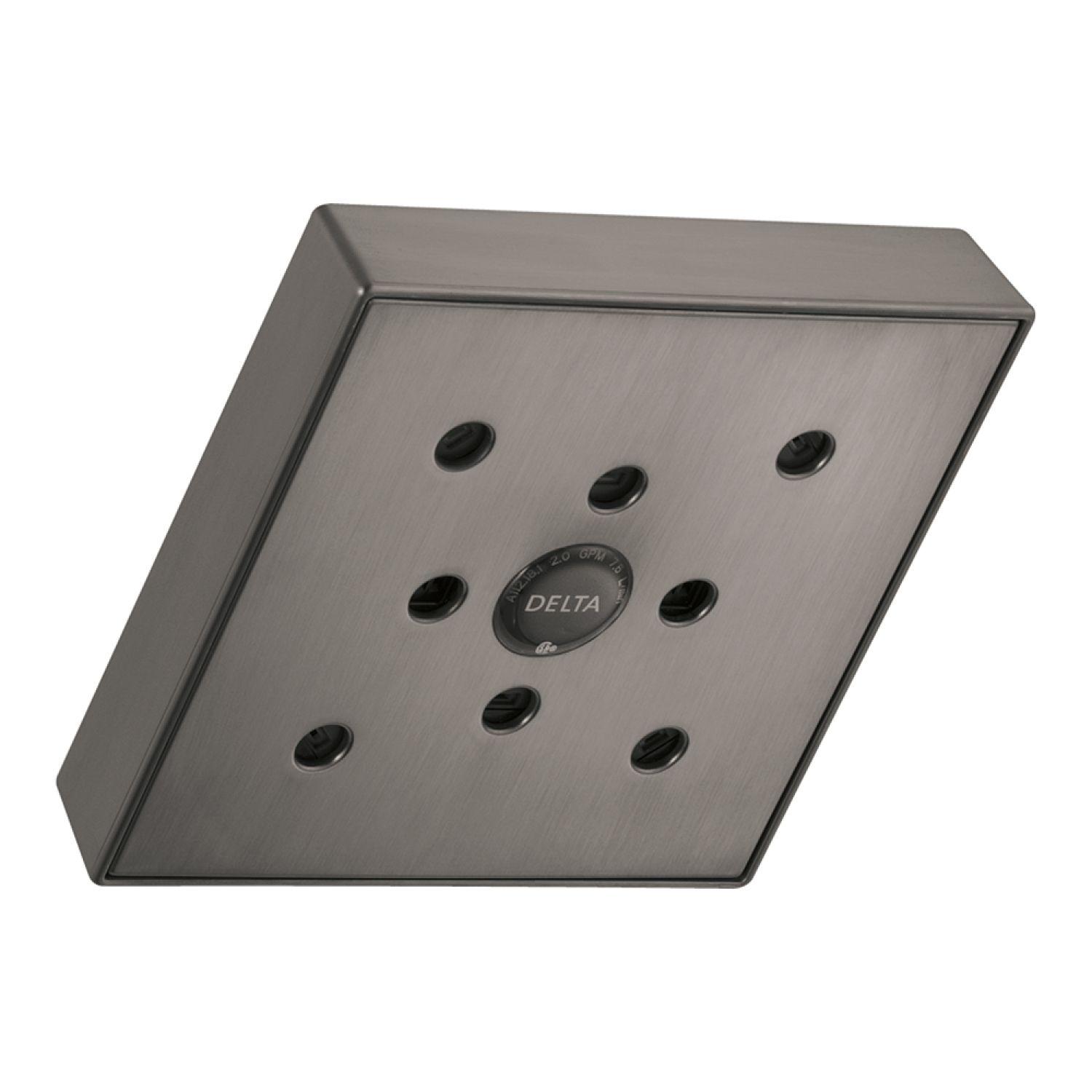 Delta Ara Single-Function 6in Square Raincan Shower Head with ...