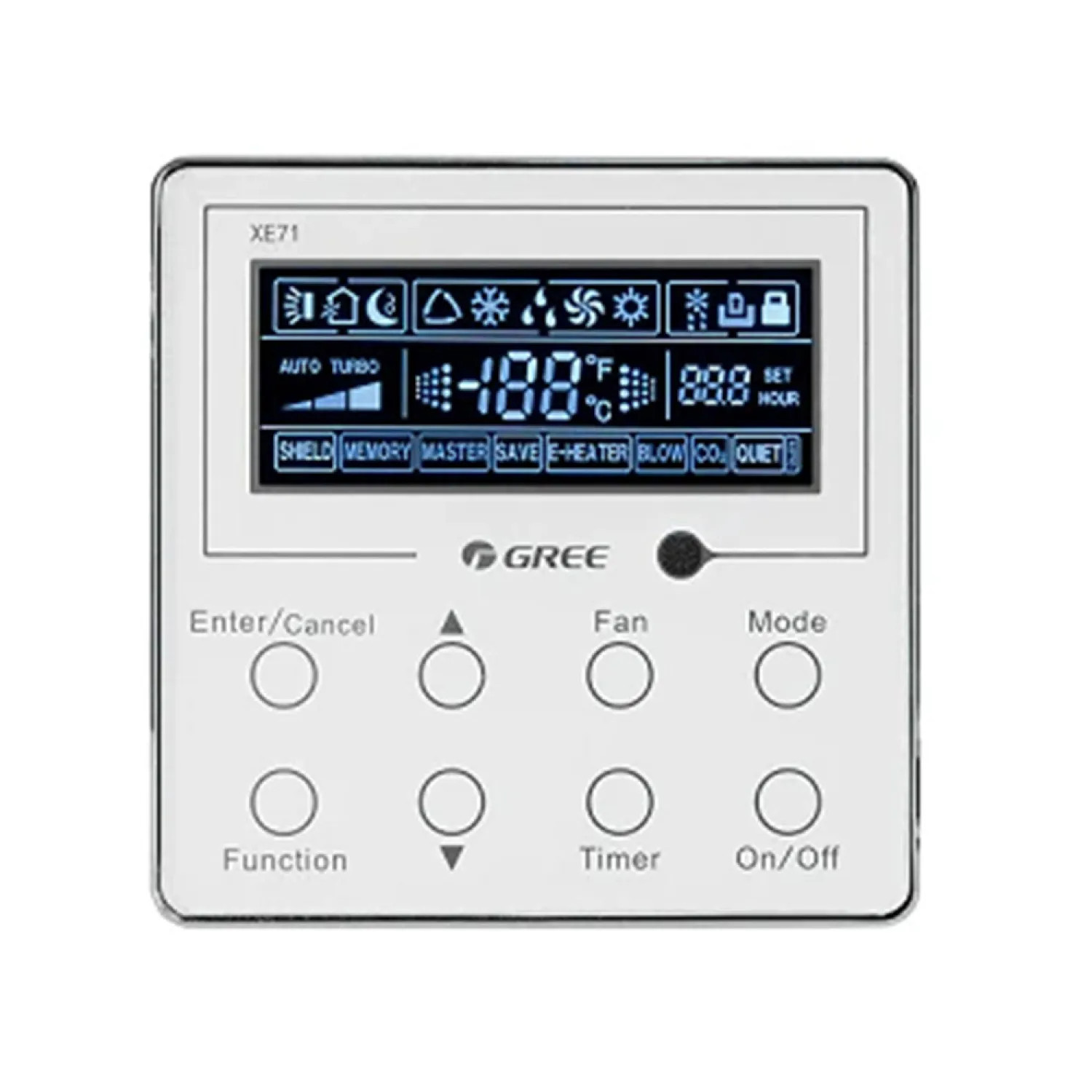 GREE XE72 Wi-Fi Wired Controller - MC20701210 | PlumbersStock
