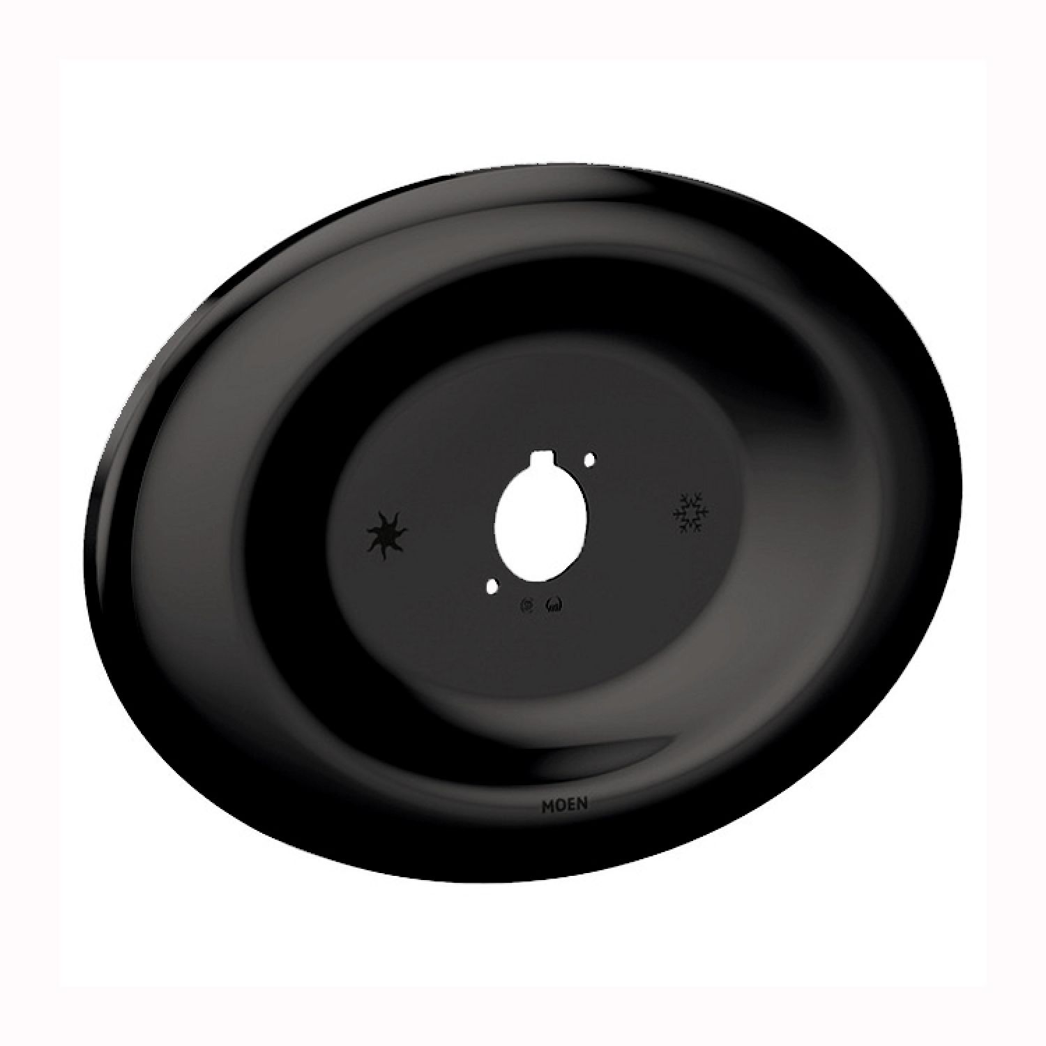 Moen Matte Black Remodel Shower Escutcheon for One Handle Tub and ...