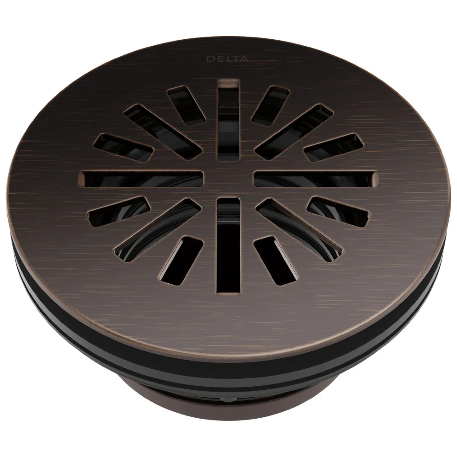 Delta 4" Prefab Round Shower Drain, Venetian Bronze - DT051411-RB