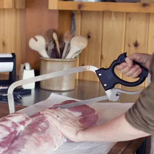 Weston 22" Stainless Steel Butcher Meat Saw with High-Impact Handle ...