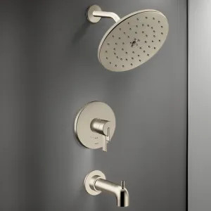 Moen CIA Tub/Shower Faucet with Two-Handle Flow Control and Temperature ...