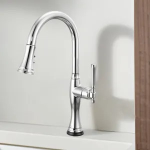 Brizo Tulham Single-Handle Pull-Down Kitchen Faucet, SmartTouch ...