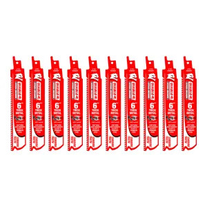 Diablo Steel Demon 10-Pack 6in X 8 TPI Carbide Reciprocating Saw Blade ...