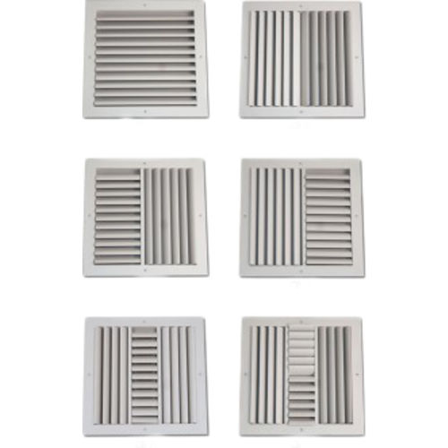 36" x 36" Curved Blade Diffuser, 1-Way Air Pattern, Opposed Blade ...