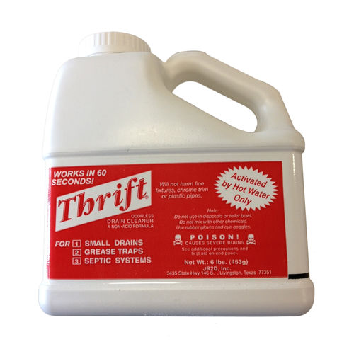 Thrift T-600 Odorless Non-Acidic Pipe & Drain Cleaner, 6 lbs
