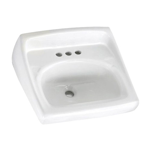 American Standard Lucerne Wall-Mount Sink with 4" Faucet Holes Centers ...