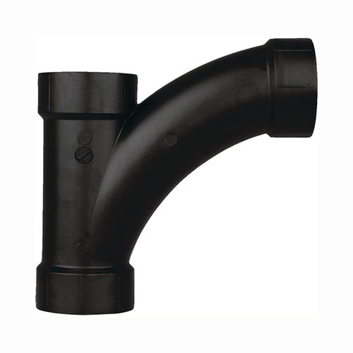 3" ABS DWV (Drain Waste and Vent) Long Sweep Combination Tee-Wye - Hub ...