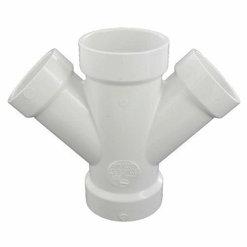 4"x4"x3" (DWV) PVC Double Wye | PlumbersStock