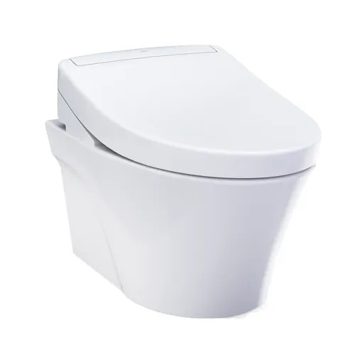 TOTO Elongated In-Wall AP Wall-Hung Toilet w/ S5 Washlet Bidet Combo,1. ...